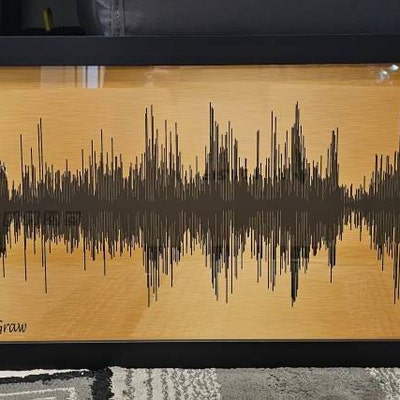 8th Anniversary Gift Bronze Anniversary Gift Song Sound Wave Wedding ...