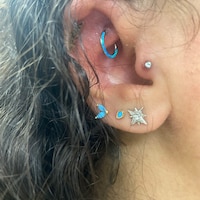 Silver Rook Piercing Silver Rook Hoop Rook Earring Gold Rook Jewellery ...