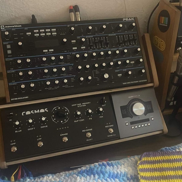 2-tier Desktop Pedalboard for Synthesizer and Effect Pedal / Desktop ...