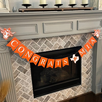 Personalized University of Texas Graduation Banner // Custom UT Austin ...