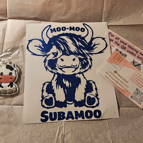 Subie Moo Moo Moobaru Cow Face Car Decal Subaru Moo'vement Movement ...