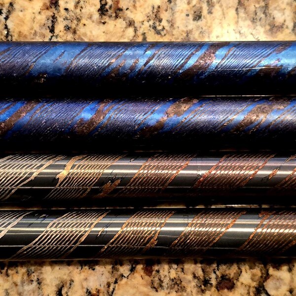 Titanium Damascus Billet 12" X 2" X .2" - Damascus Knives - Mokuti ...