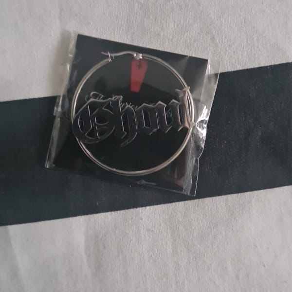 Lucifer Hoop Earrings - Stainless Steel - 50mm- Gift for Her - Satan ...