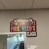 Disco Classroom Door Sign, Groovy Teacher Door Hanger, Back to School ...