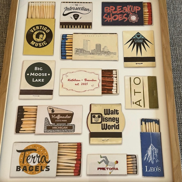 CUSTOM MATCHBOOK ART | Personalized Digital Matchbox Gift | Large ...