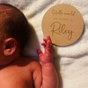 Personalised Pregnancy Announcement Sign Wooden Due Date Plaque L Baby ...