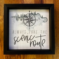 On Mountain Time Sign 2 Sizes Wood Framed Mountain Print Green Mountain ...