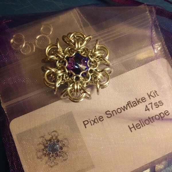 Pixie Snowflake Chain Maille Tutorial - Etsy