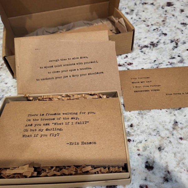 Box of Variety Inspirational Quote Card - Mindfulness Gift - Assorted ...