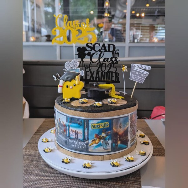 Movie Birthday Party Cake Topper, Movie Clapper Board, Film Movie ...