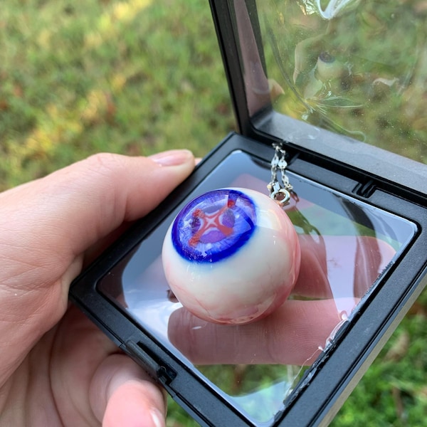 Handcrafted Resin Eyeball Jewelry Eyeball Necklace Gothic Charm ...