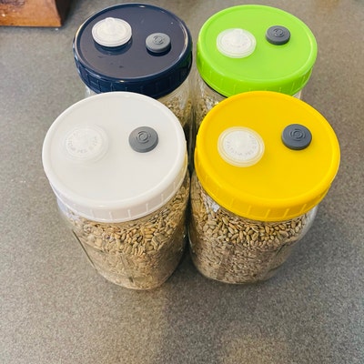 6 Grain Spawn Mason Jar Lids Wide Mouth for Mycology Value Cap - Etsy