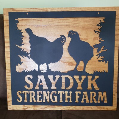 Broiler Chicken Farm Sign, Show Chicken Custom Metal - Etsy