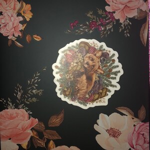 Fig the Fox Weatherproof Sticker - Etsy