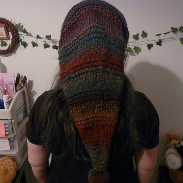 Art Fresher Hat Knitting Pattern Instant Download Adult Pixie Hat Festival Hippy Elf Hat ...