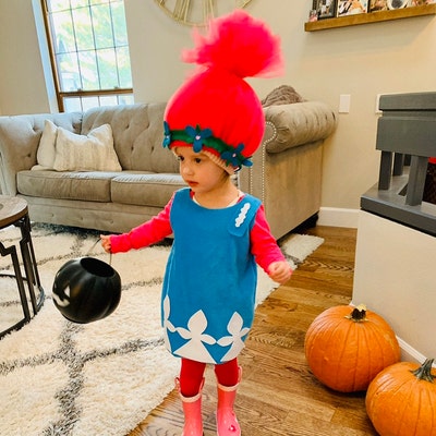 POPPY Costume Dress Girls Toddler Baby 9 12 18 24 Months 2T 3T 4T 5/6 ...