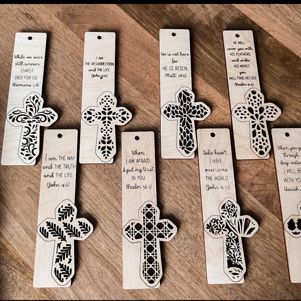 Religious Bookmark SVG, Easter Bookmark Design Bundle, SCORED File, Dxf ...