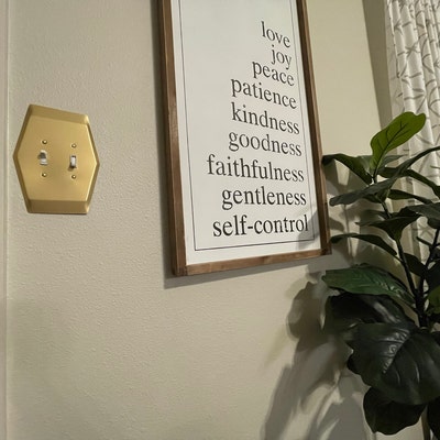 Hexo Painted Mid Century Modern Atomic Hexagon Light Switch Outlet ...