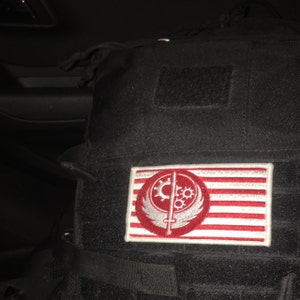 Brotherhood of Steel BOS FLAG Fallout Style Inspired Embroidered ...