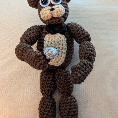 PDF CROCHET PATTERN Five Nights at Fredbear's Creepy Animatronic Bear ...