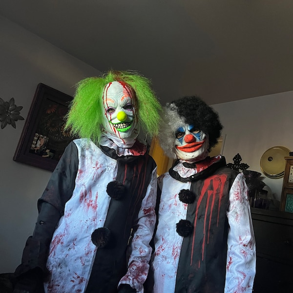 Clobbered Arty Clown Halloween Cosplay (slim Fit) Horror - Etsy