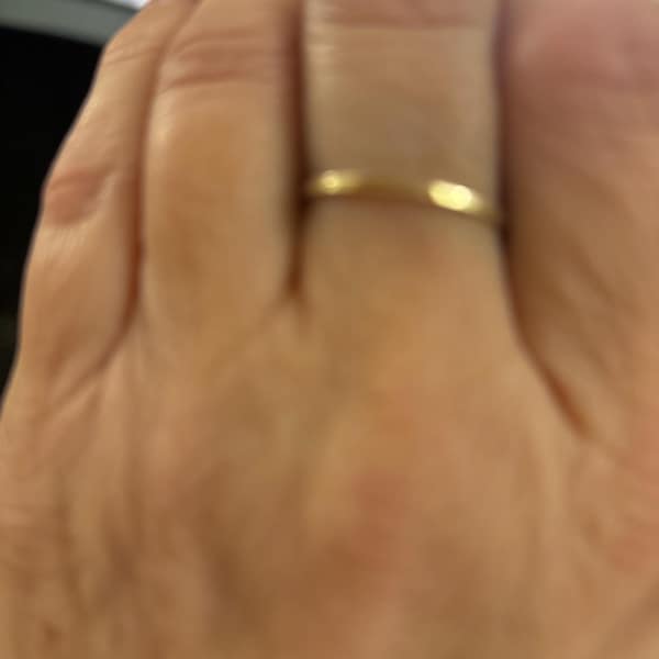 9ct Yellow Gold Hammered Stacking Ring Solid Gold Gold Forever Recycled ...