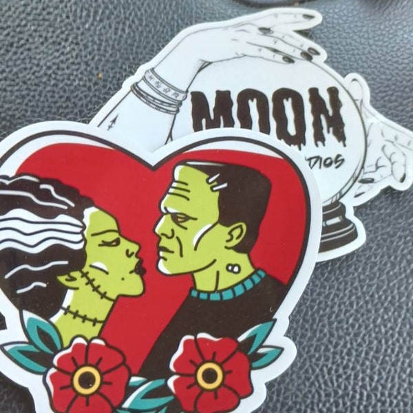 Cartoon Frankenstein Vinyl Sticker - Etsy