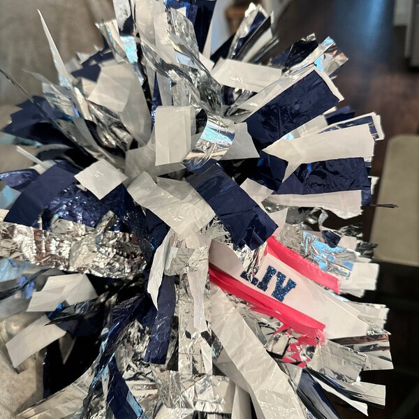 Pom Pom Tags - Set of 2 - Cheer - Cheerleader - Name - Personalized ...