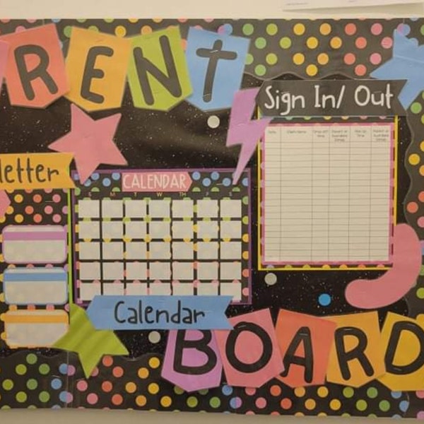 Daycare Parent Board Kit | Editable Preschool Bulletin Board ...