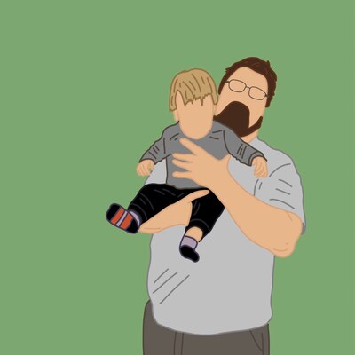 Two People Custom Portrait From Photo Digital Download - Etsy