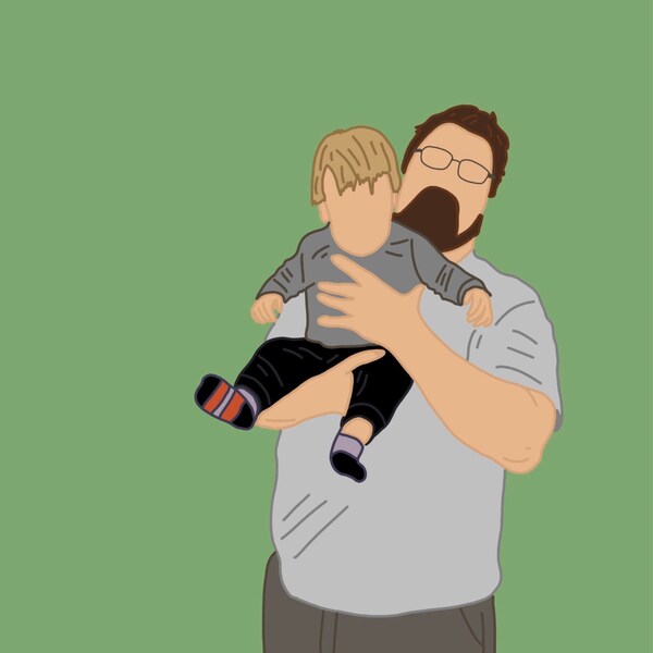 Two People Custom Portrait From Photo Digital Download - Etsy