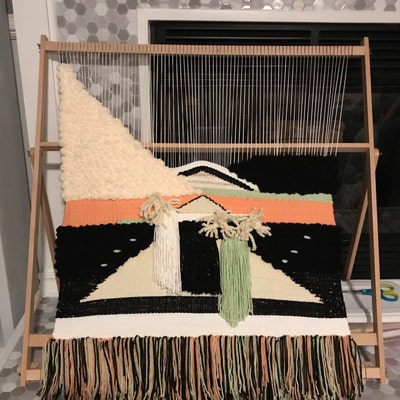 Huge Professional Weaving Loom Kit With Adjustable Stand 89 Cm X 87 Cm ...