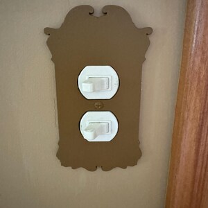 Scroll Top - Primitive Colonial Outlet Cover - Ready to Paint ...