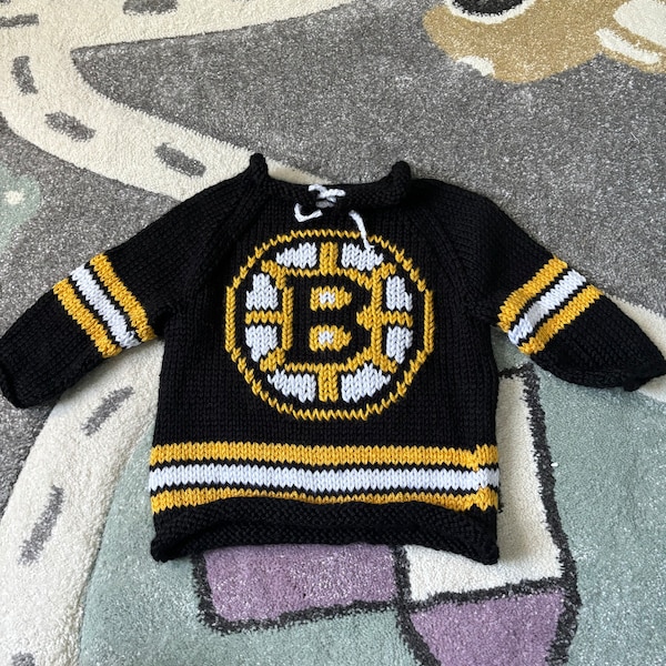Hockey Stick & Puck, Hand-crocheted, Baby Photoshoot Prop With Initials ...