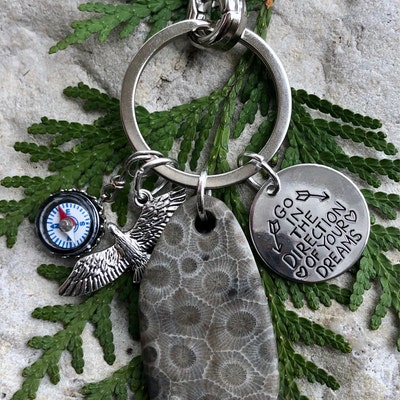 Magnetic Heart Shaped Glass Memory Locket Keychain, Magnetic Close ...