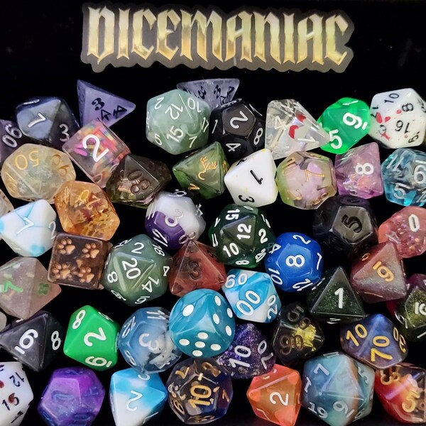 Mystery Bulk Random Dice Scoop | Mixed Dnd Polyhedral Scoop of Dice ...