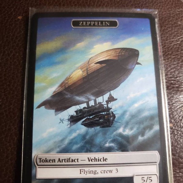Mtg Zeppelin 5/5 Double Sided Token Alternative Art - EDH, Commander ...