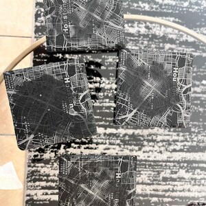 Philadelphia Map Coasters Philly Decor Housewarming - Etsy