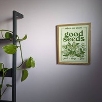 Retro Botanical Print, Aesthetic Motivational Quote, Flower Market Wall ...