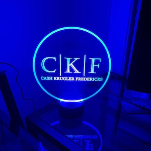 Laser Engraved LED Light up Display/sign, Custom LED Sign-circle - Etsy