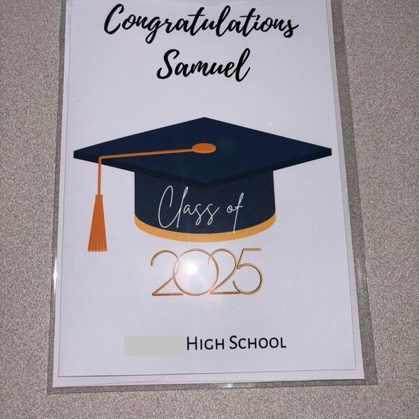 Graduation Cap Card 2025, Congrats Grad Card Set, Graduation Card for ...