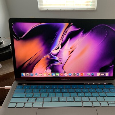 Blue MacBook Keyboard Keys Skin MacBook Keys Stickers MacBook Air 13 ...