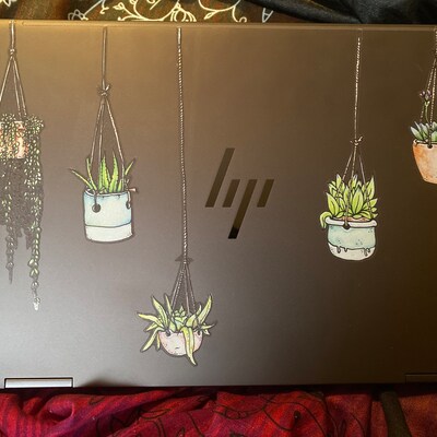 Botanical Springtime Flower Window Cling Decal. Crocuses, Ferns ...