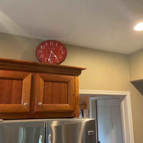 Harbor Red Wall Clock, Large Wall Clock, Choose From 8 Sizes. Extra ...