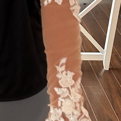 Long Fingerless Lace Gloves, Ivory Wedding Sleeves, Detachable Lace ...