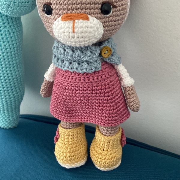 Bear Crochet Pattern, Amigurumi Bear Pattern, Tilly the Bear in English ...