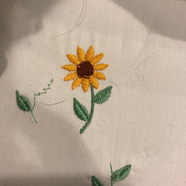 Mini Sunflower Stem Machine Embroidery Design-instant DOWNLOAD-3 Sizes ...