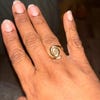 Spiral Ring, Hypnotic Ring, Spiral Brass Ring, Swirl Ring, Gold Wired ...