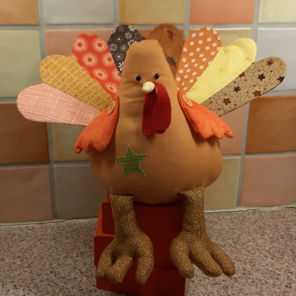Turkey Softie Pattern. Tommy the Turkey Softie Sewing Pattern PDF ...