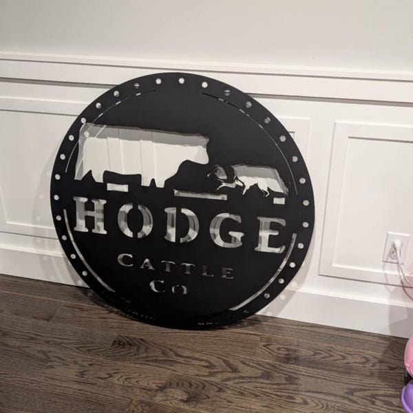 Large Custom Business Logo Signs ~ Metal Custom Business Sign, Outdoor ...
